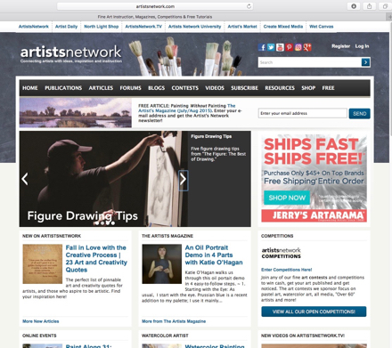 Site Review: ArtistsNetwork.com – The Woven Tale Press